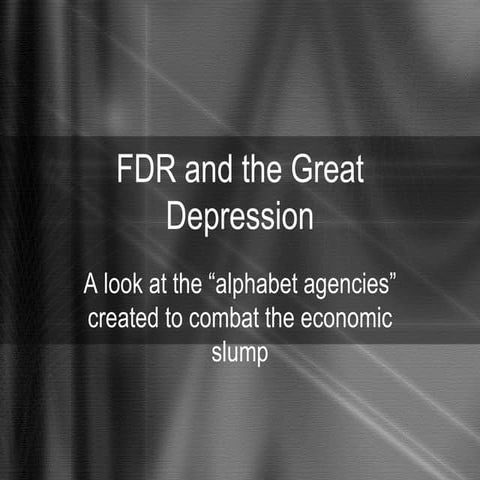 F D R Powerpoint | PPT