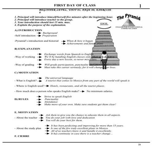 THE FIRST DAY OF CLASSES | DOC