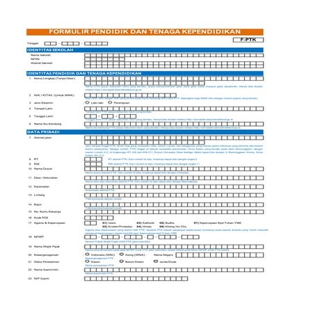 F-GTK.pdf daarul fattaah tahun 2024 syarat ajuan dapodik | PDF
