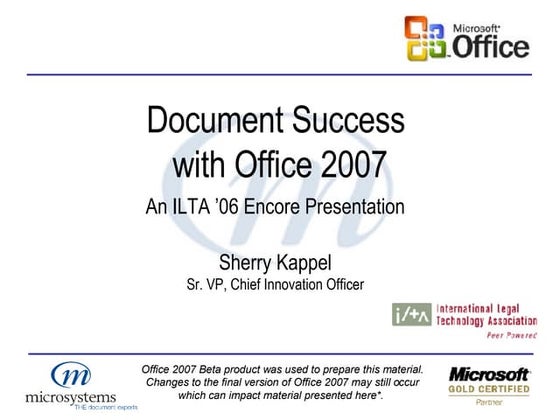 Microsoft Office 2007 Overview | PPT