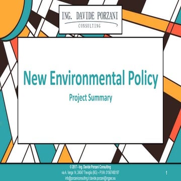 New Environmental Policy | PPT