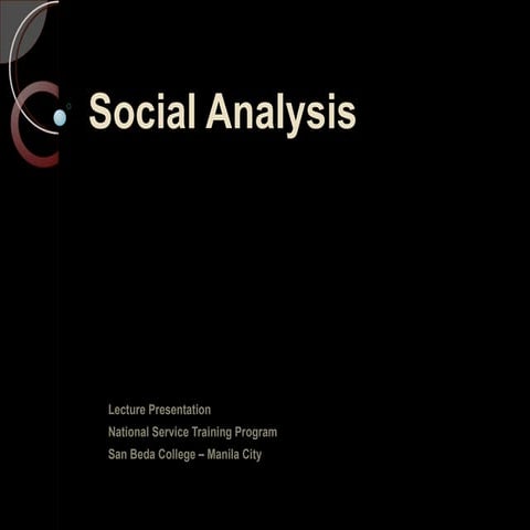 F. social analysis | PPT