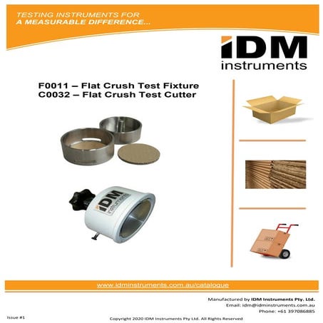 Flat crush test fixture and cutter | PDF