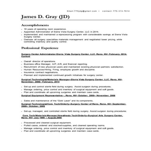 JD's Resume | PDF
