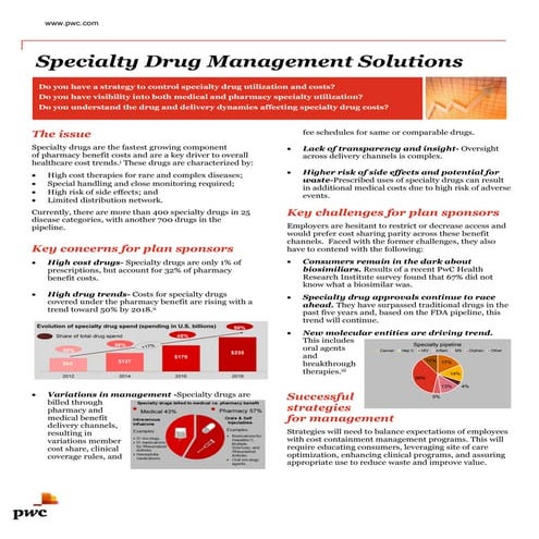 Specialty one pager FINAL | PDF