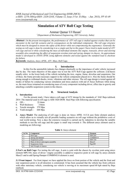 e-Baja Design Report | PDF