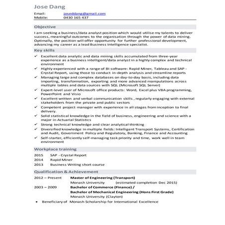 Jose Dang- Resume | DOCX