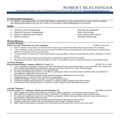 John watkinson resume 2019