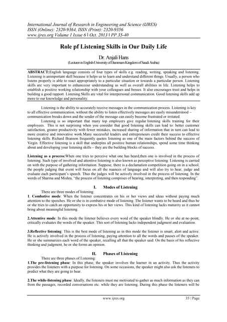 Analytical Listening in Problem Solving | PPTX