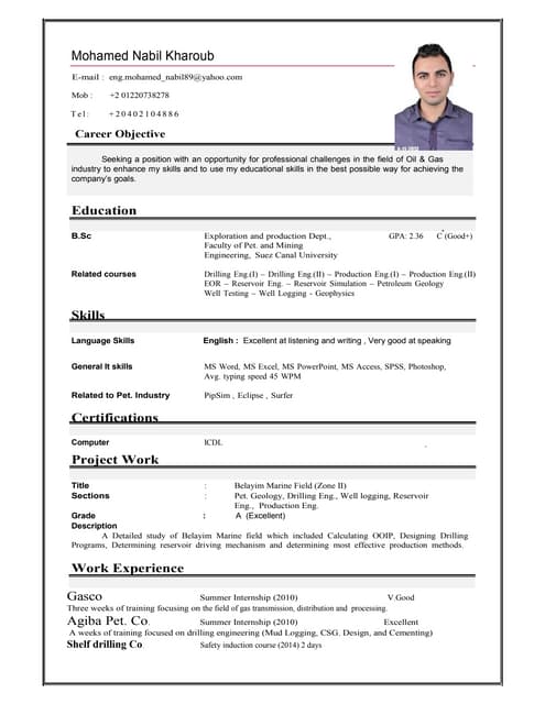Moataz abdelrahman CV last Update | DOCX | Manufacturing Industry | Industries