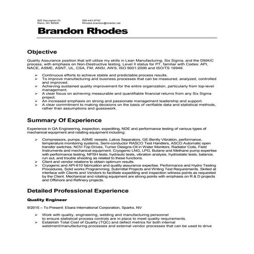 Resume, Robert Jones, 2 Nov 16 | PDF
