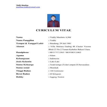 cv-teddy | PDF