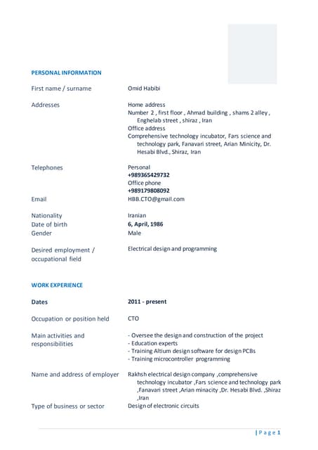 GERT HENDRIK VAN STADEN_CV_2016 | PDF
