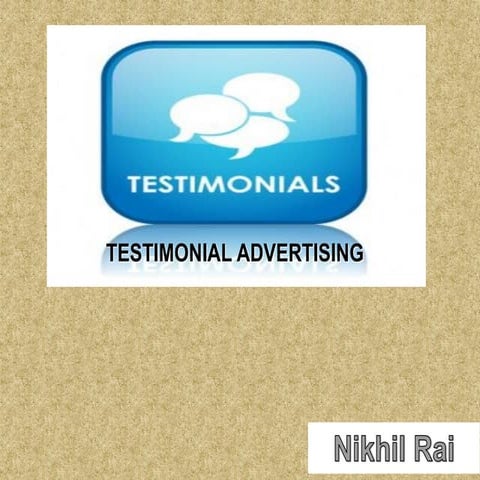 Testimonial Advertising | PDF