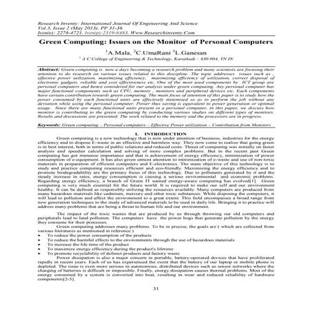 Power Management in Green Computing | PPTX