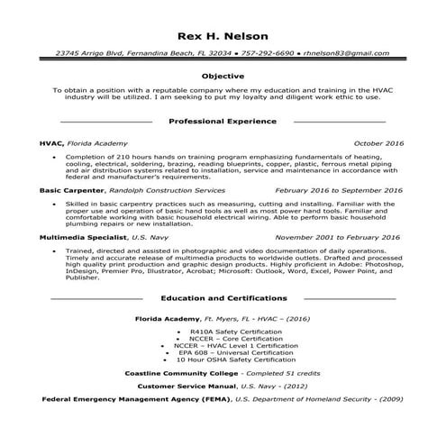 Sam Carmel Resume | PDF