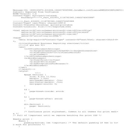 Standard+Business+Reporting+overview | PDF