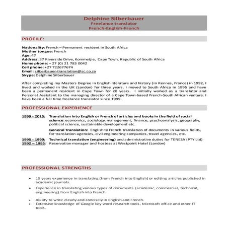 English Resume | PDF