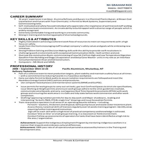 Field Operator Resume | DOCX