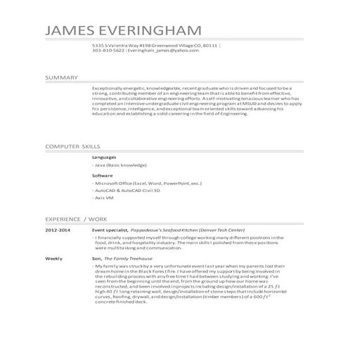 James Everingham (Resume) | DOCX