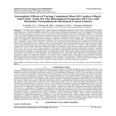Urea Formaldehyde Pptx