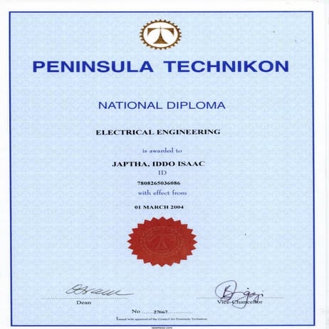 National Diploma Electrical Engineering | PDF