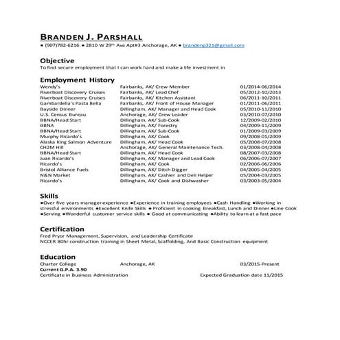 Resume Hard Copy no info | DOCX