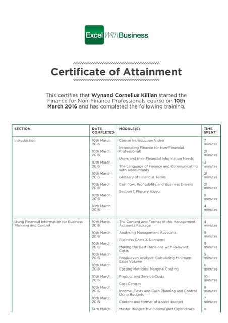 IPT Certificate | PDF