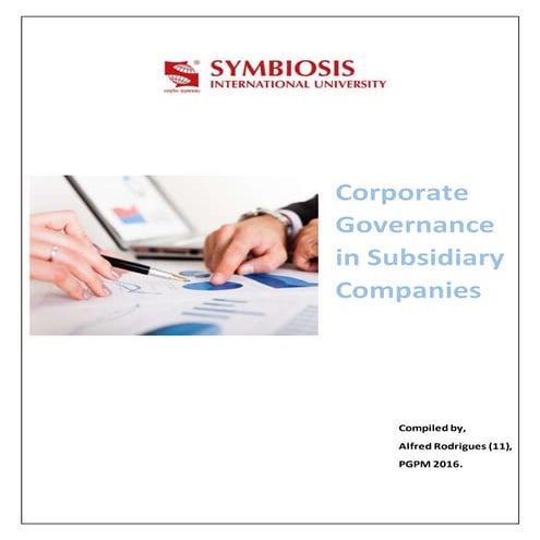 Corporate Governance in Subsidiary Company | DOCX