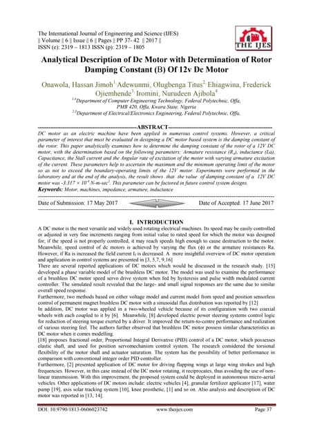 Performance Of Six Pulse Line Commutated Converter In Dc Motor Drive