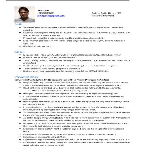 Kunal Resume for companies | DOCX