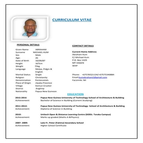 MURIMI LEONARD KIRAGU CV | DOCX