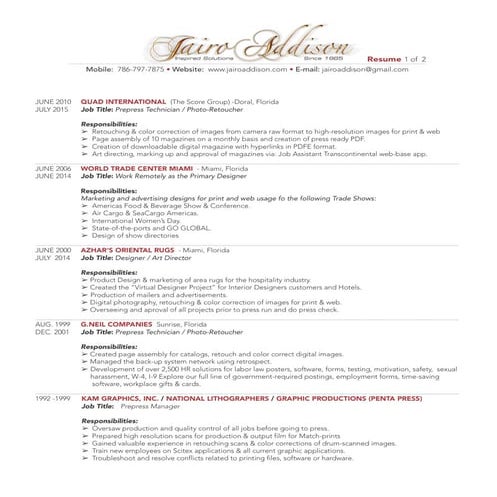 Resume_Addison | PDF