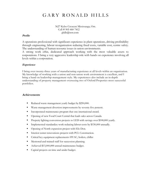 Norrie caven cv | PDF