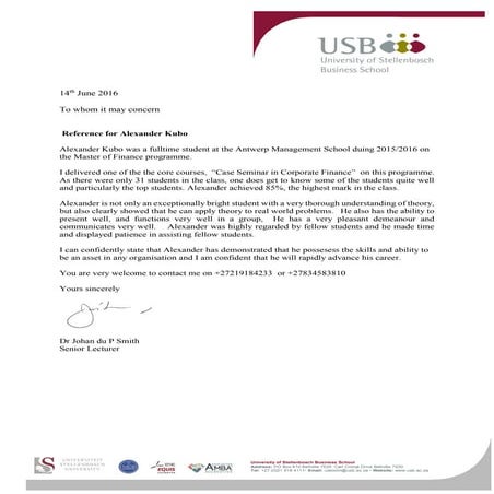 Reference Johan Smith | PDF