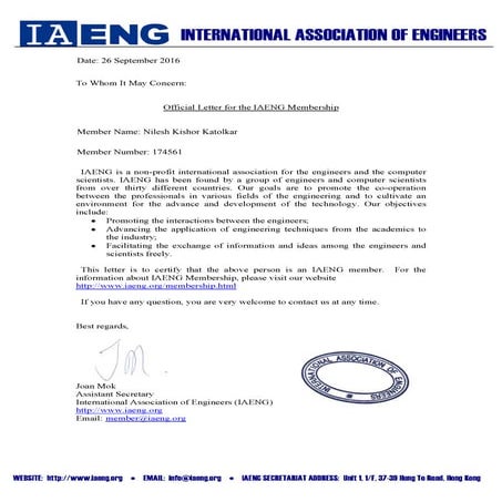 IAENG_membership_174561 | PDF