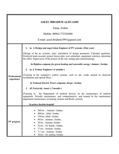 Jbareen CV | DOCX