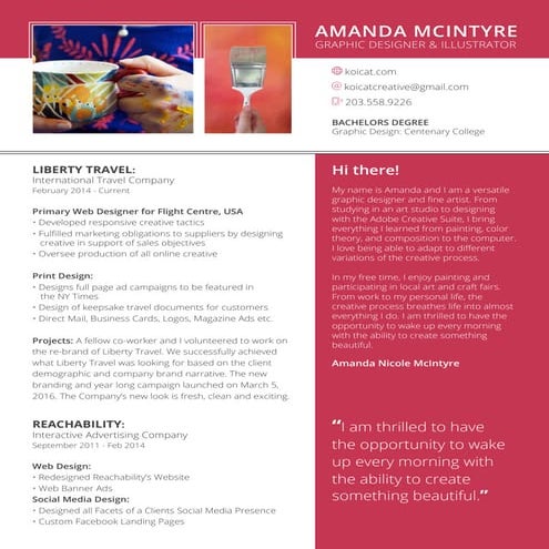 Graphic designer portfolio | PDF