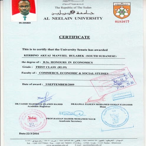Bachelor Certificate | PDF