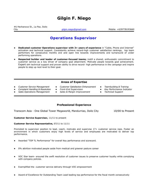 Formal Resume 2014 | PDF
