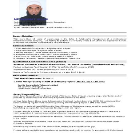 Md_Rahmat_Ullah_Resume_2003format | DOC