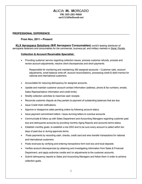 Alis Castro resume.. | PDF