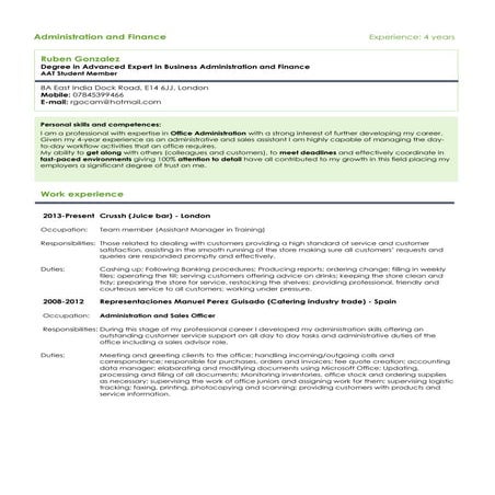 Joseph Smith CV | DOCX