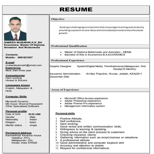 Ahmed Hussein Cv | PDF