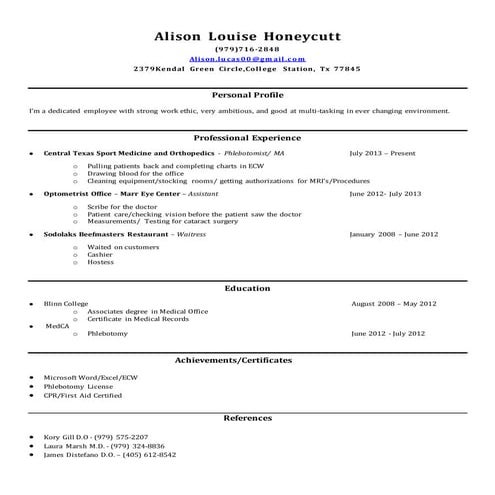 Terence Evans Resume | DOCX