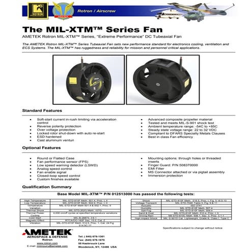 Tubeaxial-Mil-XTM | PDF