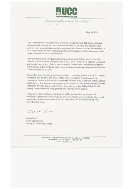 Bill Armstrong Letter of Rec | PDF