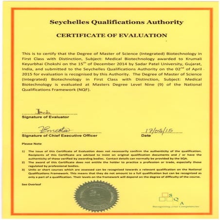 SQA certificate front | PDF