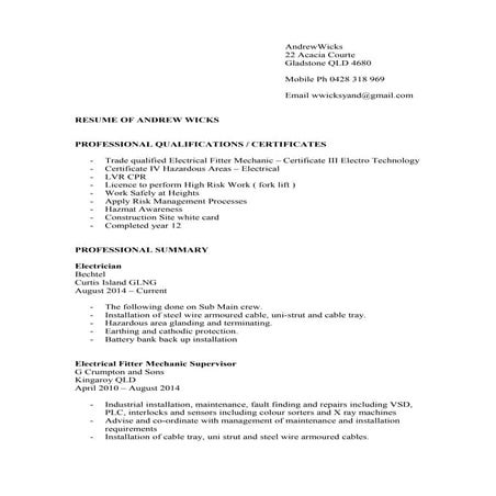 Andrews resume latest | PDF