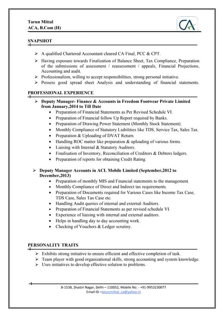 Curriculum Vitae (Pulkit) | PDF